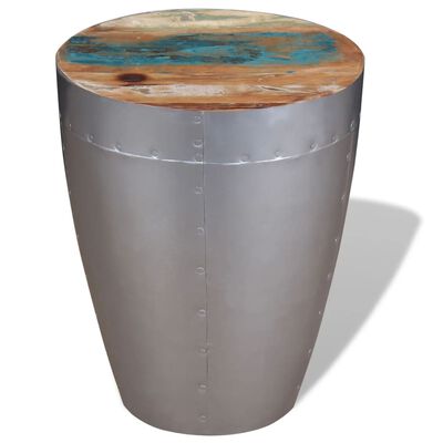 vidaXL Aviator Stool Solid Reclaimed Wood | vidaXL.ie