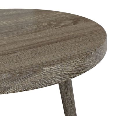 vidaXL 3 Piece Side Table Set Grey MDF and Iron | vidaXL.ie