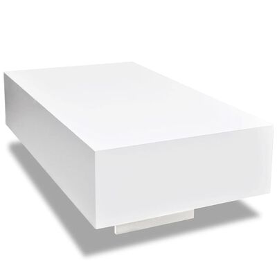 vidaXL Coffee Table 85 cm High Gloss White | vidaXL.ie