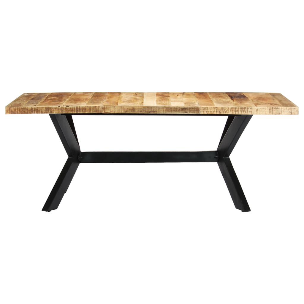 vidaXL Dining Table 200x100x75 cm Solid Mango Wood | vidaXL.ie