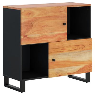 vidaXL Sideboard with 2 Doors 80x33x75 cm Solid Wood Acacia | vidaXL.ie