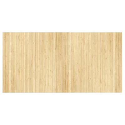vidaXL Rug Rectangular Light Nature 100x200 cm Bamboo | vidaXL.ie