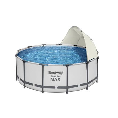 Bestway Above Ground Pool Canopy White | vidaXL.ie