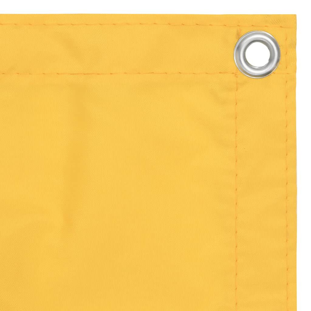 vidaXL Balcony Screen Yellow 90x400 cm Oxford Fabric | vidaXL.ie