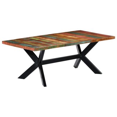 vidaXL Dining Table 200x100x75 cm Solid Reclaimed Wood | vidaXL.ie