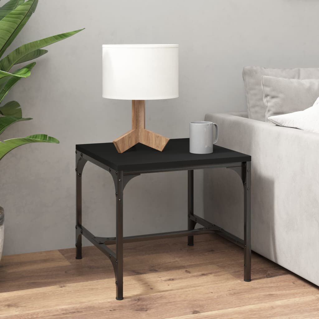 vidaXL Side Tables 2 pcs Black 40x40x35 cm Engineered Wood | vidaXL.ie