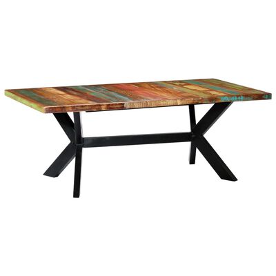 vidaXL Dining Table 200x100x75 cm Solid Reclaimed Wood | vidaXL.ie