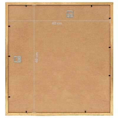 vidaXL Photo Frames Collage 5 pcs for Wall or Table Gold 40x40 cm MDF ...