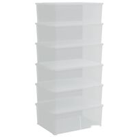 vidaXL Plastic Storage Boxes 6 pcs 10 L Stackable | vidaXL.ie