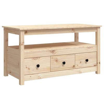 vidaXL Coffee Table 102x49x55 cm Solid Wood Pine | vidaXL.ie