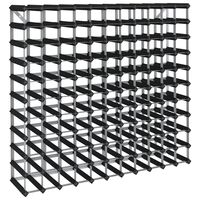 vidaXL Wine Rack for 120 Bottles Black Solid Pine Wood | vidaXL.ie