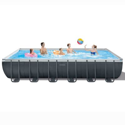Intex Swimming Pool Set Ultra XTR Frame Rectangular 732x366x132 cm ...