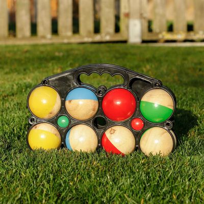 HI 10 Piece Boules Game Set Wood | vidaXL.ie