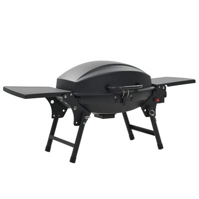 vidaXL Portable Gas BBQ Grill with Cooking Zone Black | vidaXL.ie