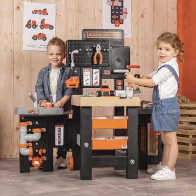 Smoby Kids Mega Workbench BLACK+DECKER | vidaXL.ie