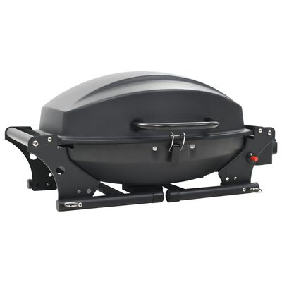 vidaXL Portable Gas BBQ Grill with Cooking Zone Black | vidaXL.ie