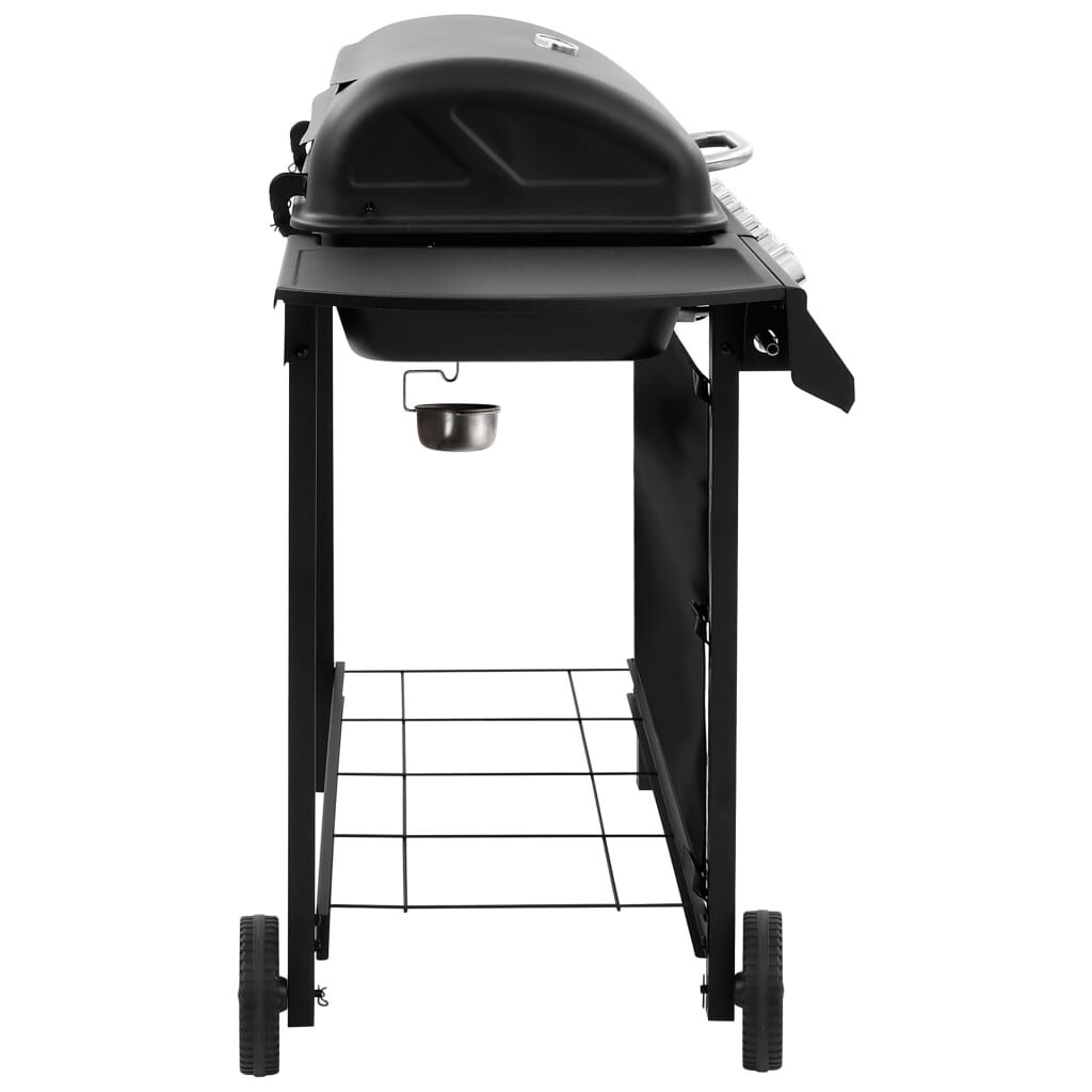 vidaXL Gas BBQ Grill with 6 Burners Black | vidaXL.ie