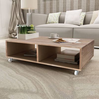 vidaXL Coffee Table Brown Solid Wood | vidaXL.ie