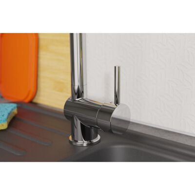EISL Kitchen Mixer Tap with Pull-out Spray COOL Chrome | vidaXL.ie