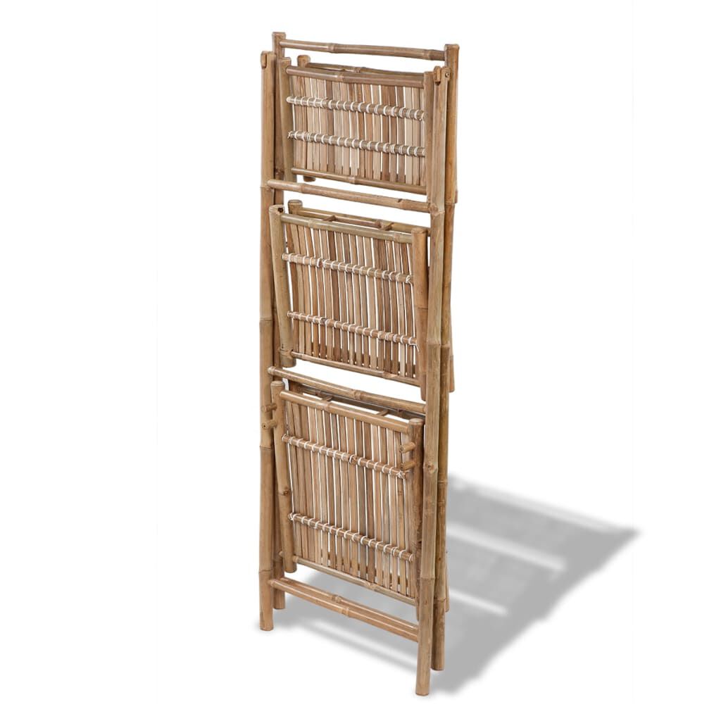 vidaXL 3-Tier Folding Bamboo Plant Rack | vidaXL.ie