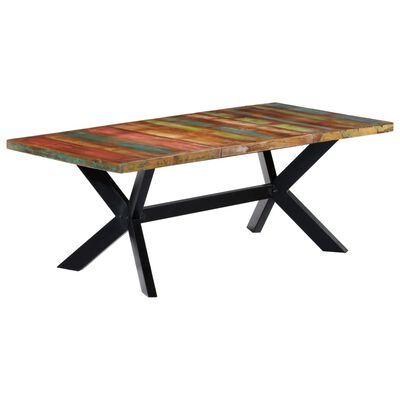 vidaXL Dining Table 200x100x75 cm Solid Reclaimed Wood | vidaXL.ie