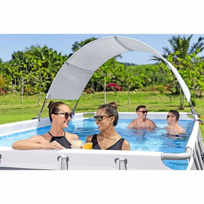 Bestway Above Ground Pool Canopy White | vidaXL.ie