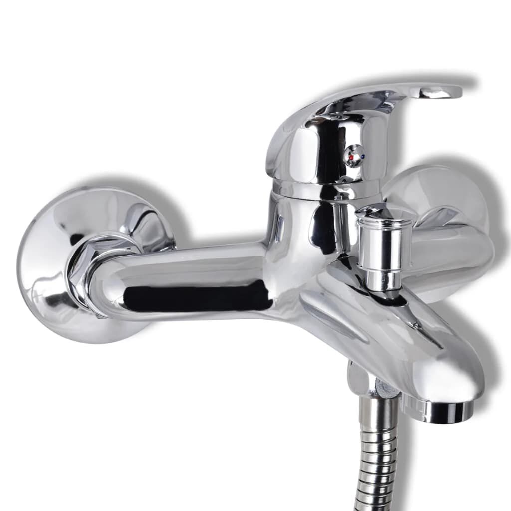 vidaXL Bath Shower Mixer Tap Kit Chrome | vidaXL.ie
