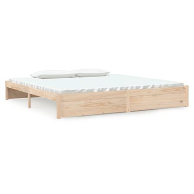 vidaXL Bed Frame Solid Wood 200x200 cm | vidaXL.ie