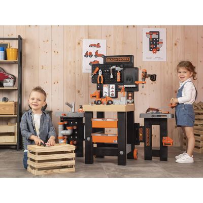 Smoby Kids Mega Workbench BLACK+DECKER | vidaXL.ie