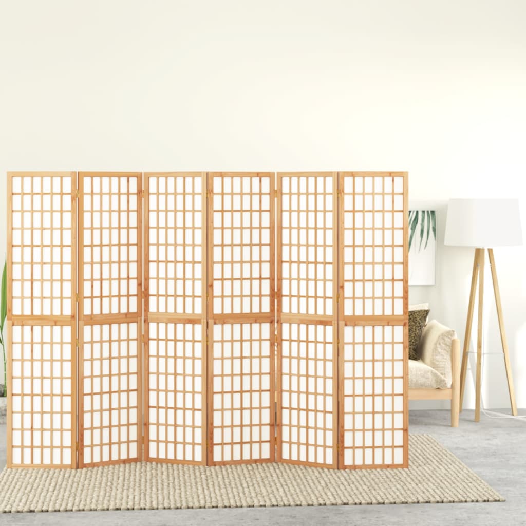 vidaXL Folding 6-Panel Room Divider Japanese Style 240x170 cm | vidaXL.ie