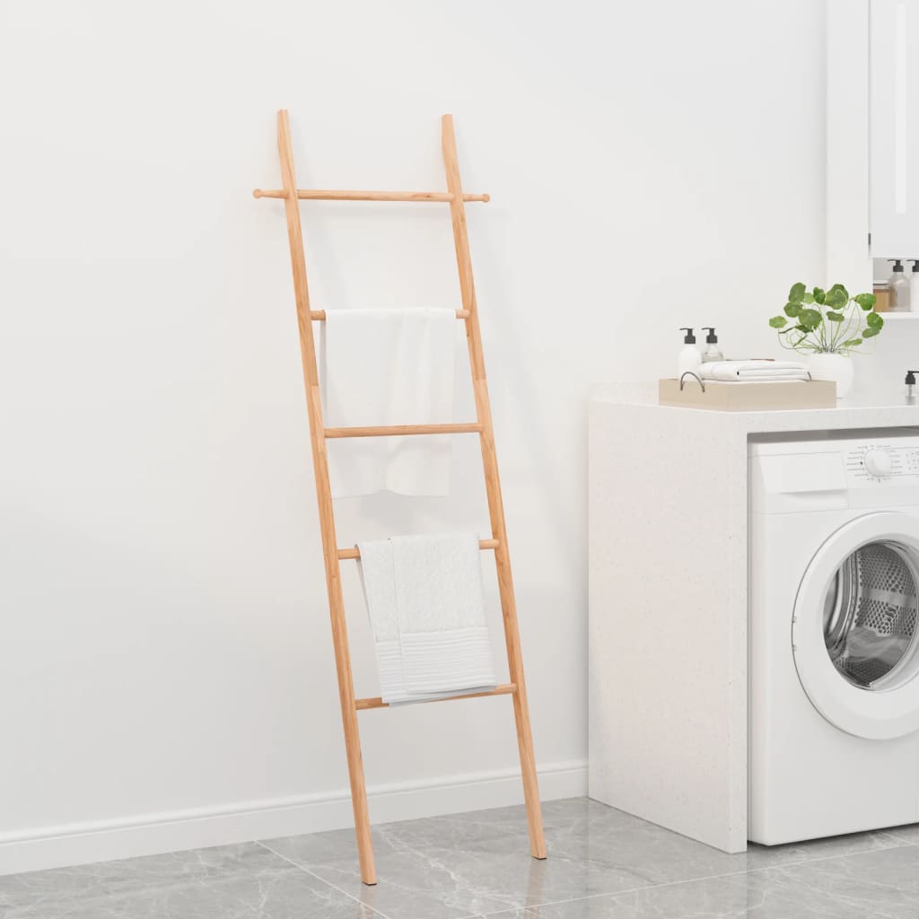 vidaXL Towel Ladder 170 cm Solid Wood Walnut | vidaXL.ie