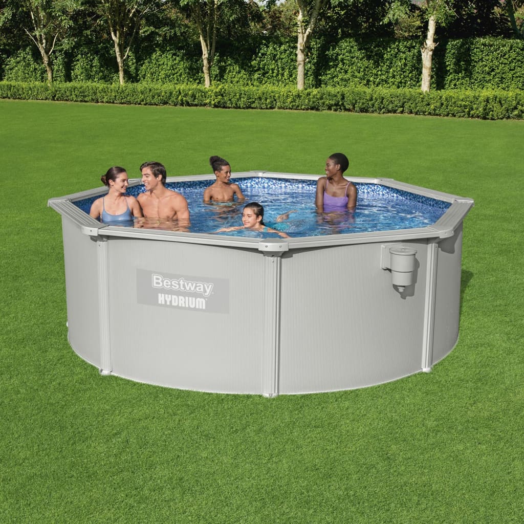 Bestway Hydrium Above Ground Frame Pool Round 360x120 cm | vidaXL.ie