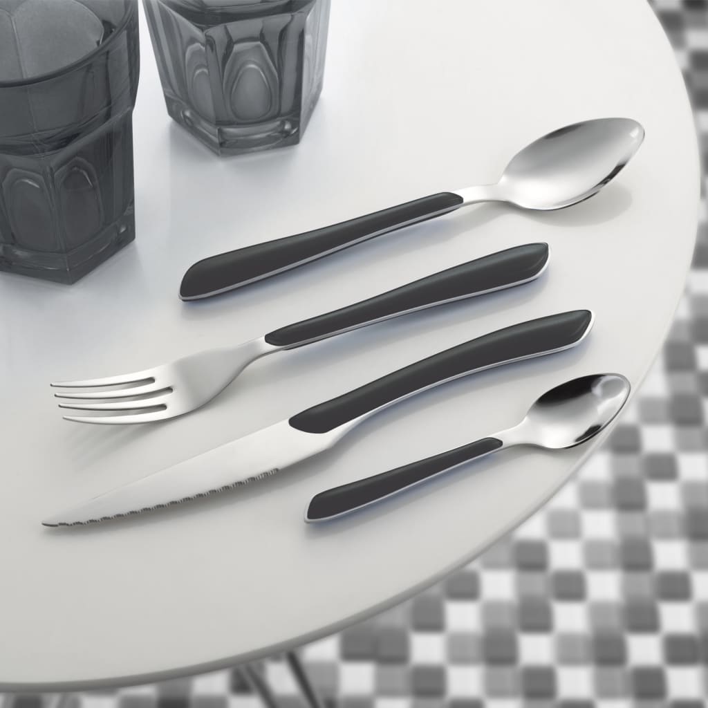Amefa 16-Piece Cutlery Set Eclat Black | vidaXL.ie
