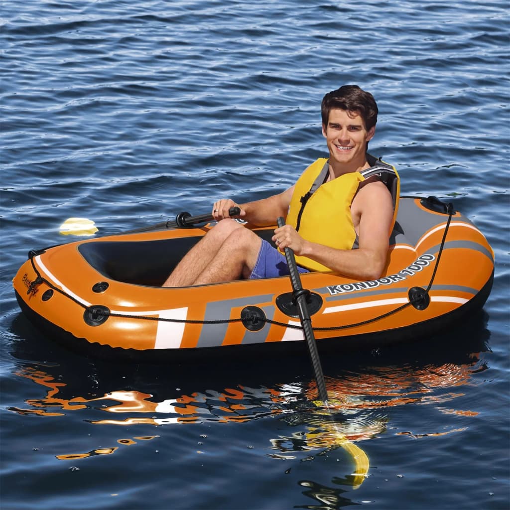 Bestway Inflatable Boat Set Kondor 1000 Set 155x93 cm | vidaXL.ie