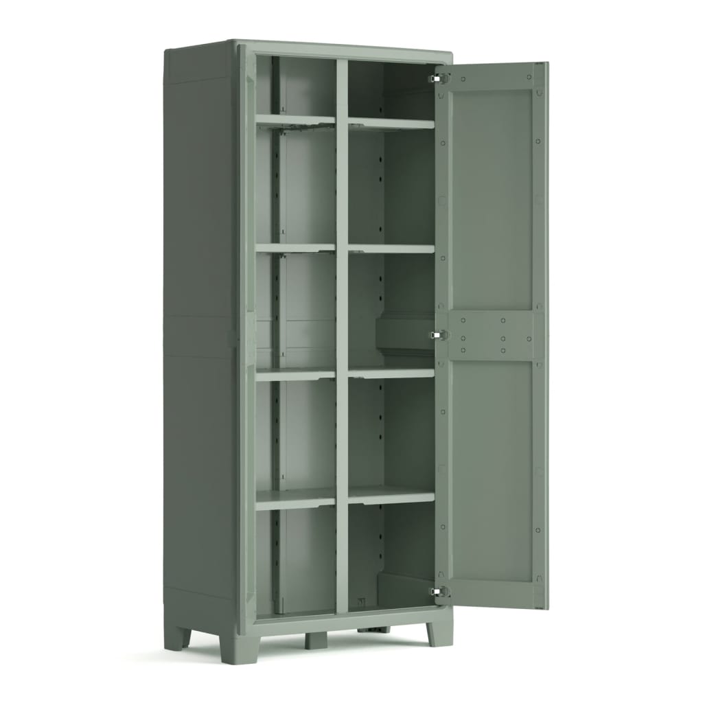 Keter Multi-purpose Outdoor Storage Cabinet Planet Jade Grey | vidaXL.ie