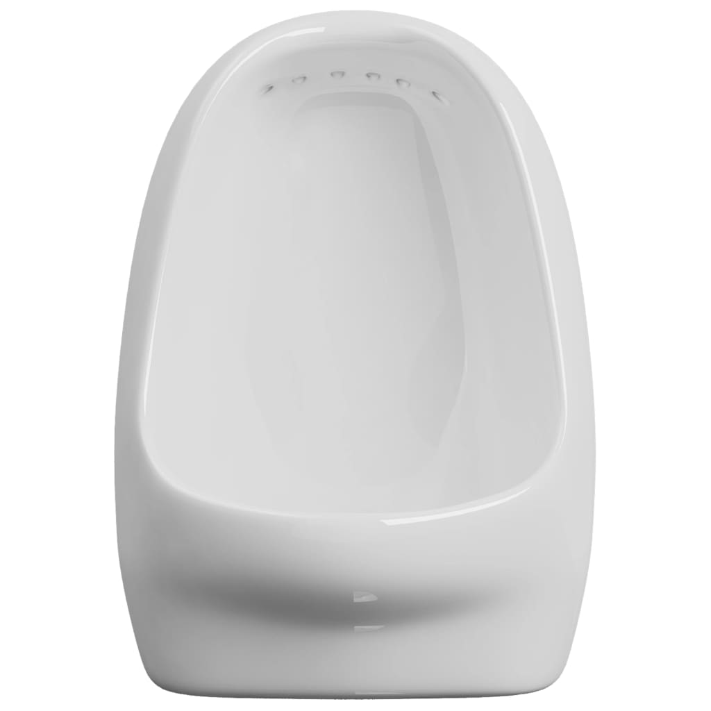 vidaXL Wall Hung Urinal with Flush Valve Ceramic White | vidaXL.ie