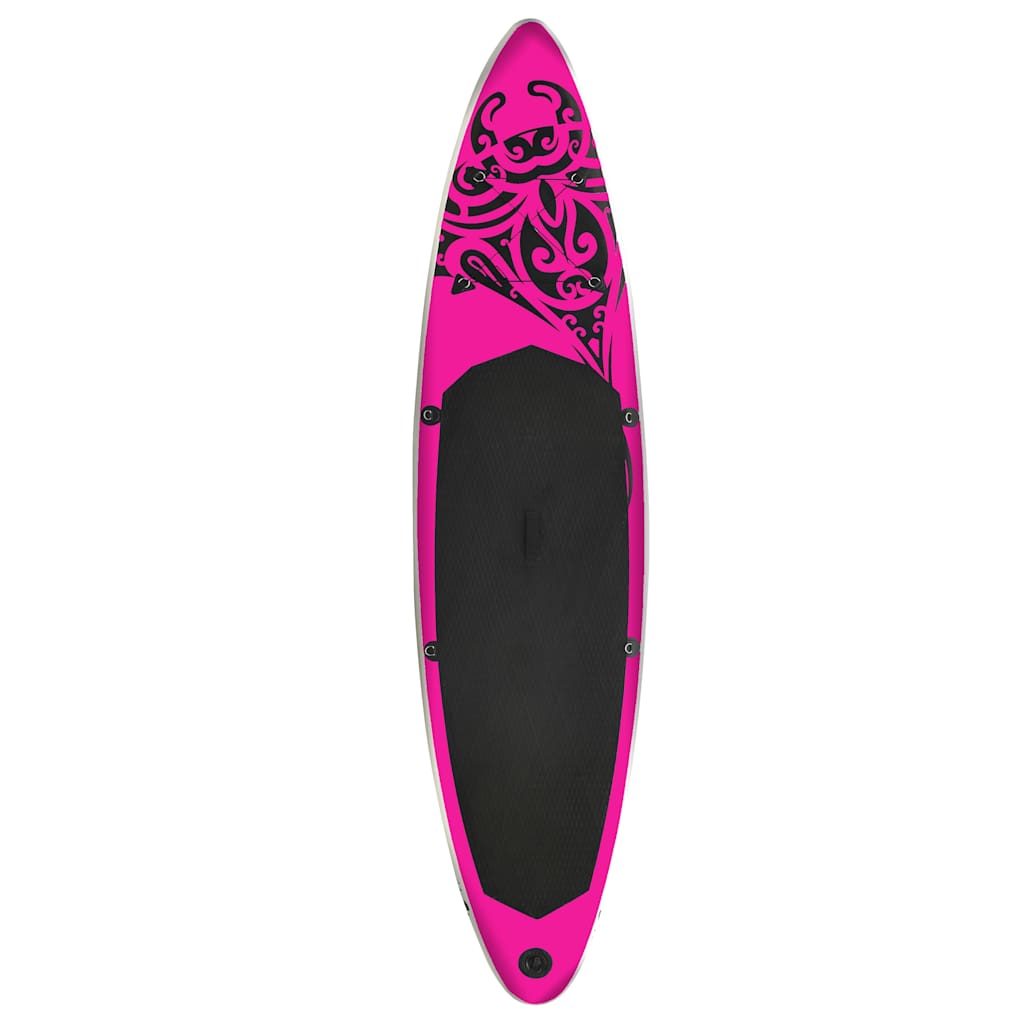 vidaXL Inflatable Stand Up Paddleboard Set 366x76x15 cm Pink | vidaXL.ie