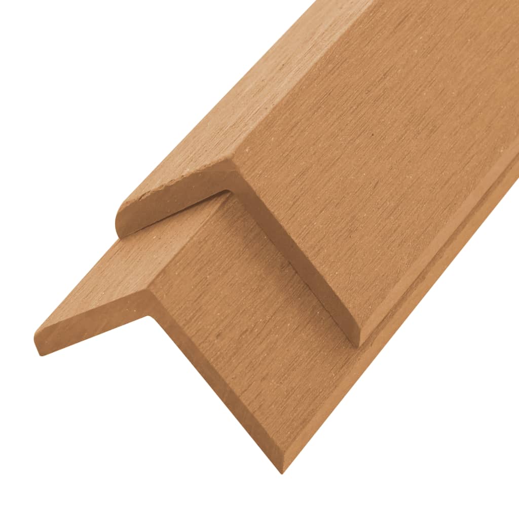 vidaXL 5 pcs Decking Angle Trims WPC 170 cm Teak Colour | vidaXL.ie
