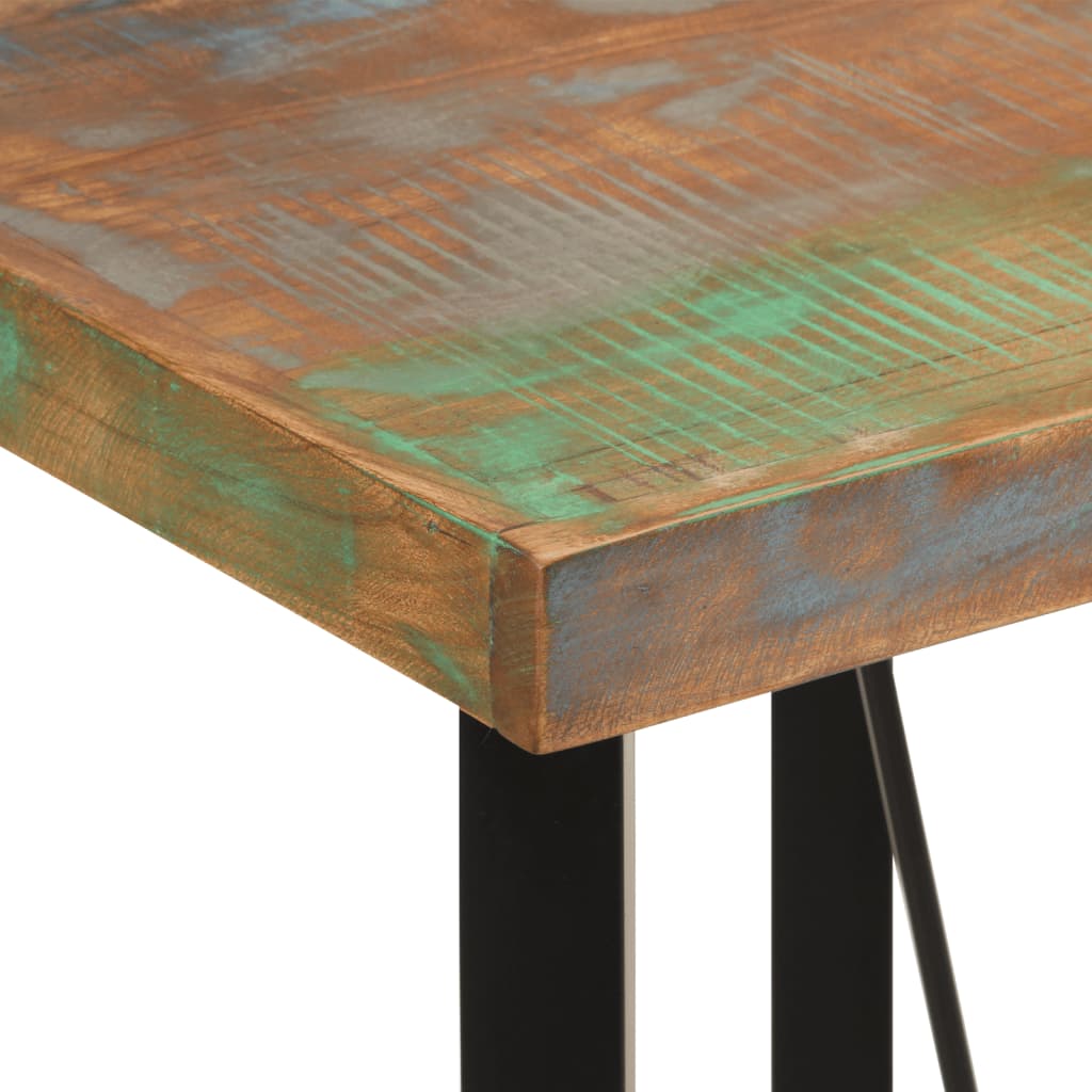 vidaXL Bar Table 55x55x107 cm Solid Wood Reclaimed and Iron | vidaXL.ie