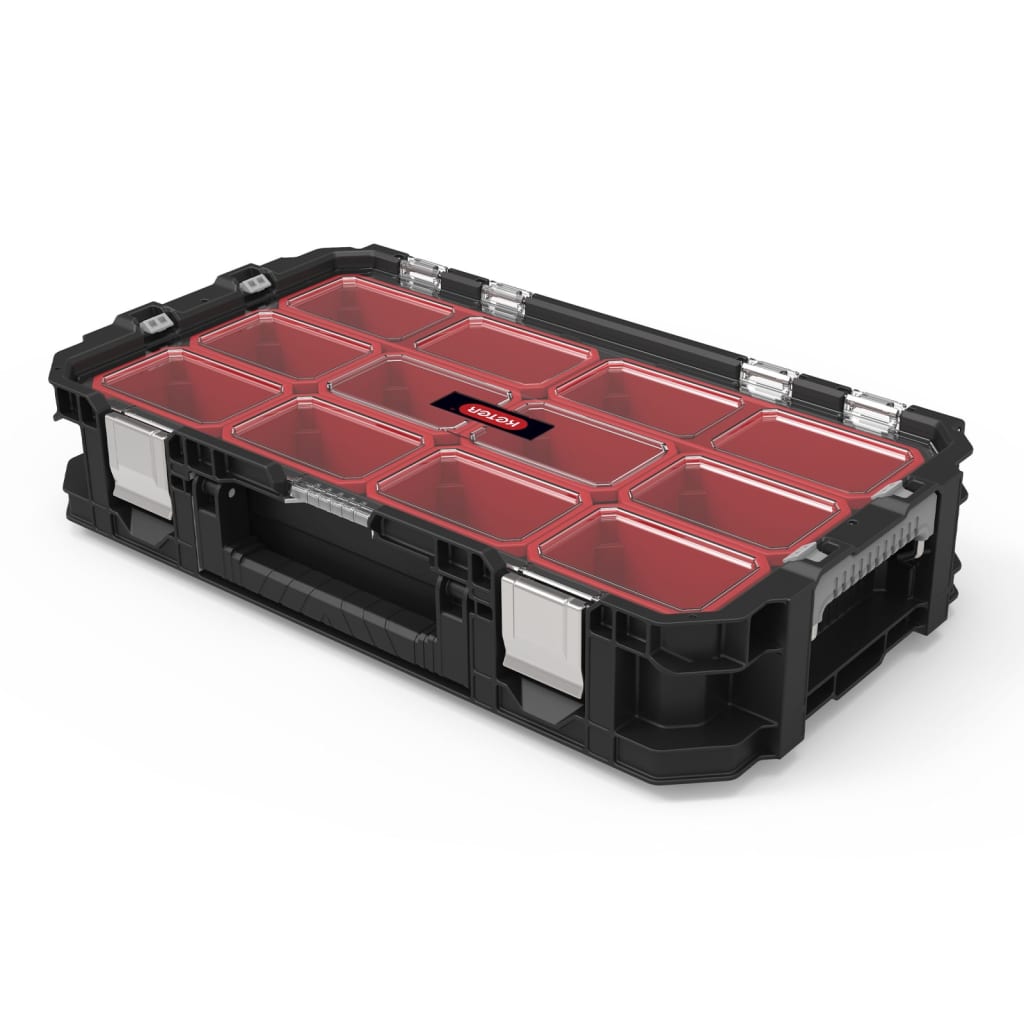Keter Mobile Tool Case with Organiser Connect Black | vidaXL.ie