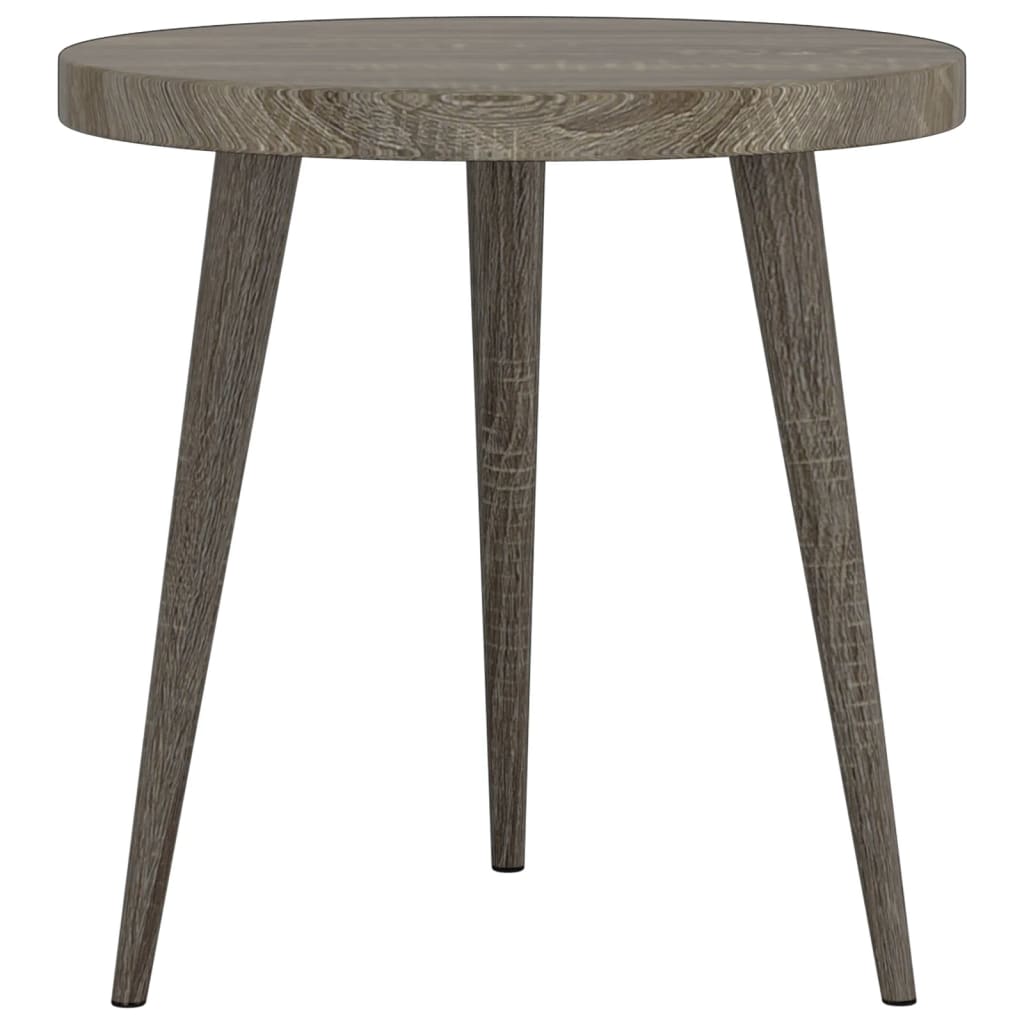 vidaXL 3 Piece Side Table Set Grey MDF and Iron | vidaXL.ie