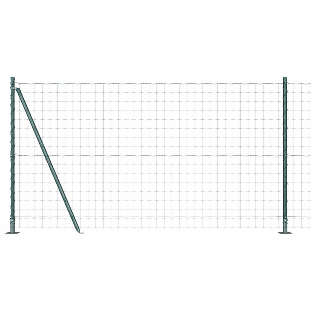 vidaXL Welded Wire Fence with Concrete Base 25 x 1.2 m (W x H) | vidaXL.ie