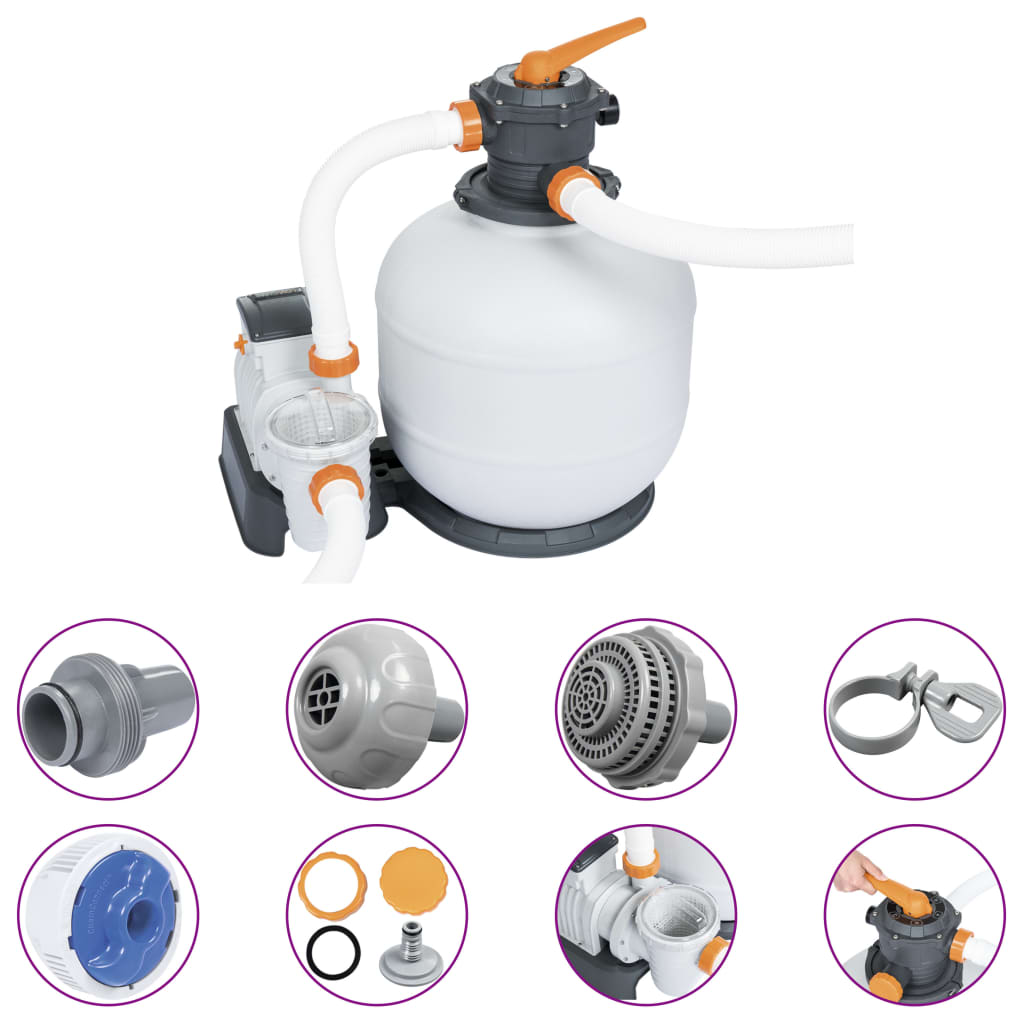 Bestway Sand Filter Pump Flowclear 8327 L/h | vidaXL.ie
