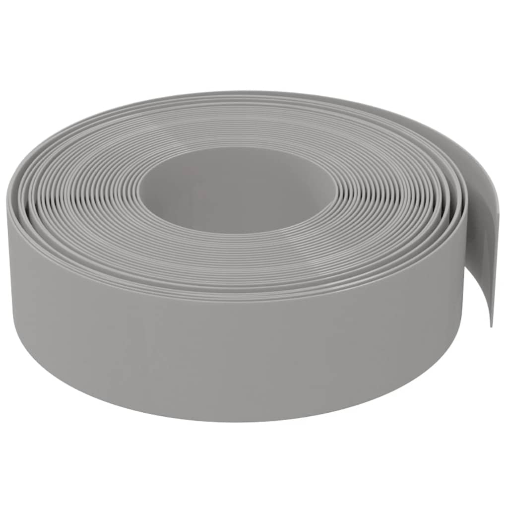 vidaXL Garden Edging Grey 10 m 15 cm Polyethylene | vidaXL.ie