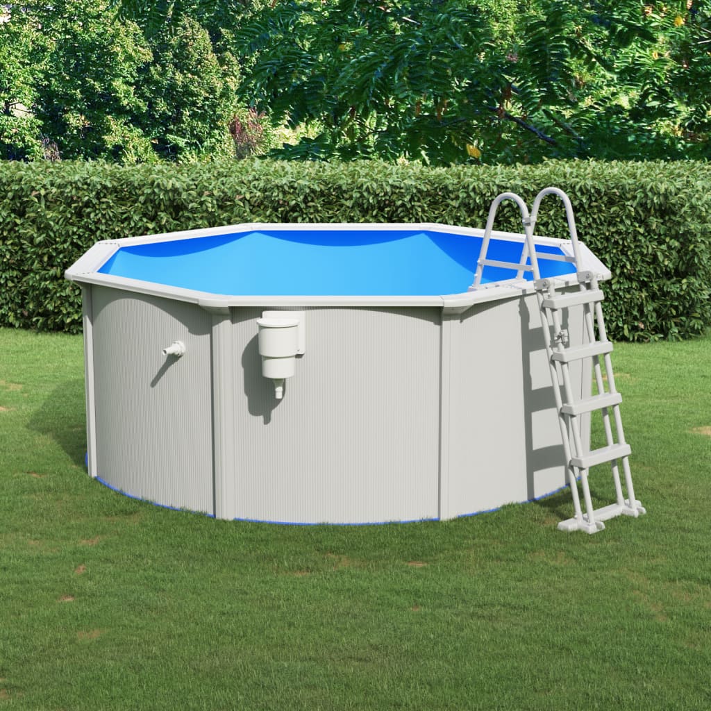 vidaXL Swimming Pool with Safety Ladder 300x120 cm | vidaXL.ie