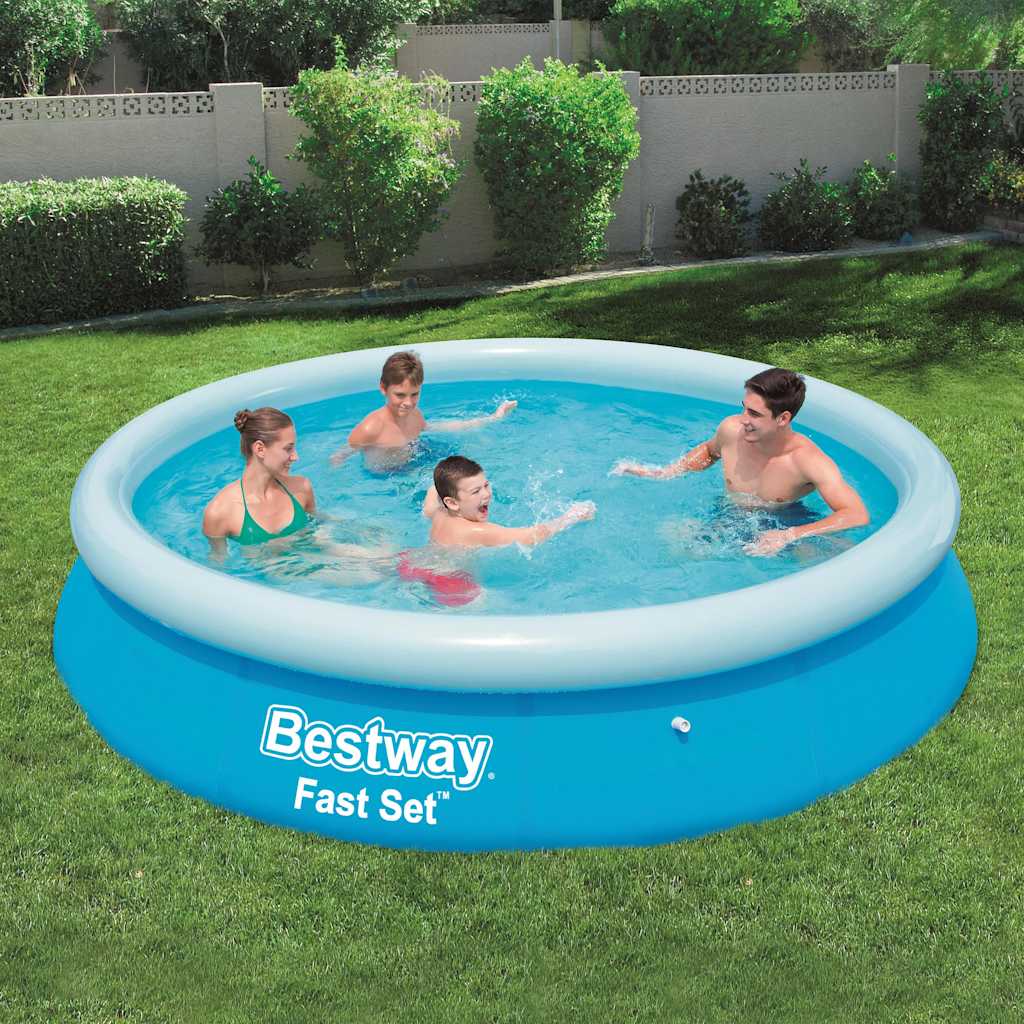 Bestway Fast Set Inflatable Swimming Pool Round 366x76 cm 57273 | vidaXL.ie