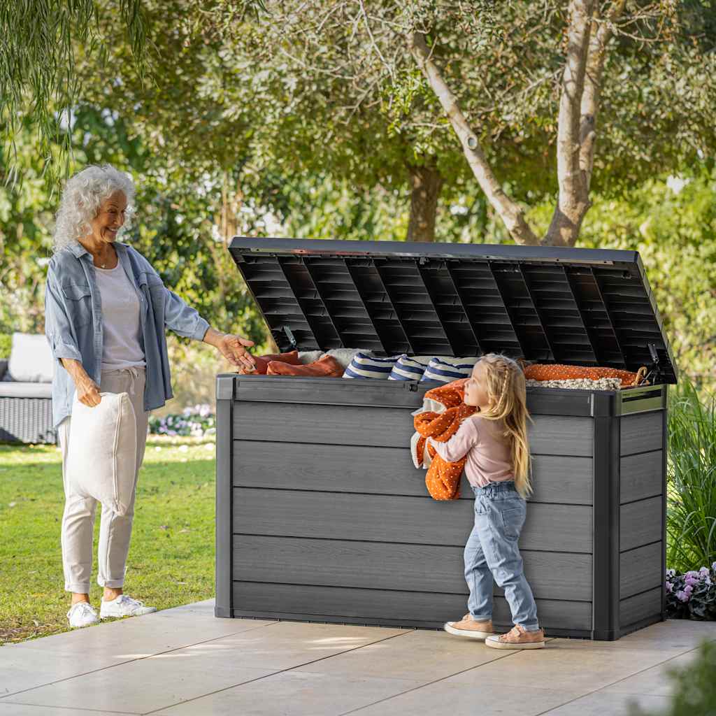 Keter Outdoor Storage Box Cortina 757 L Grey | vidaXL.ie