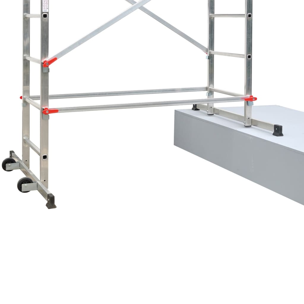 Hailo Scaffold and Ladder 1-2-3 500 Combi 324 cm Aluminium 9459-501 ...