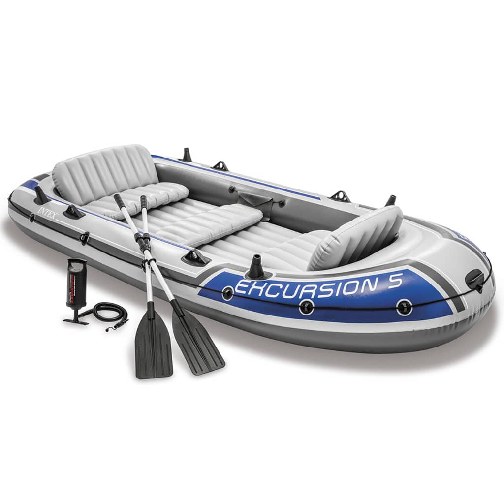 Intex Excursion 5 Set Inflatable Boat with Oars and Pump 68325NP ...