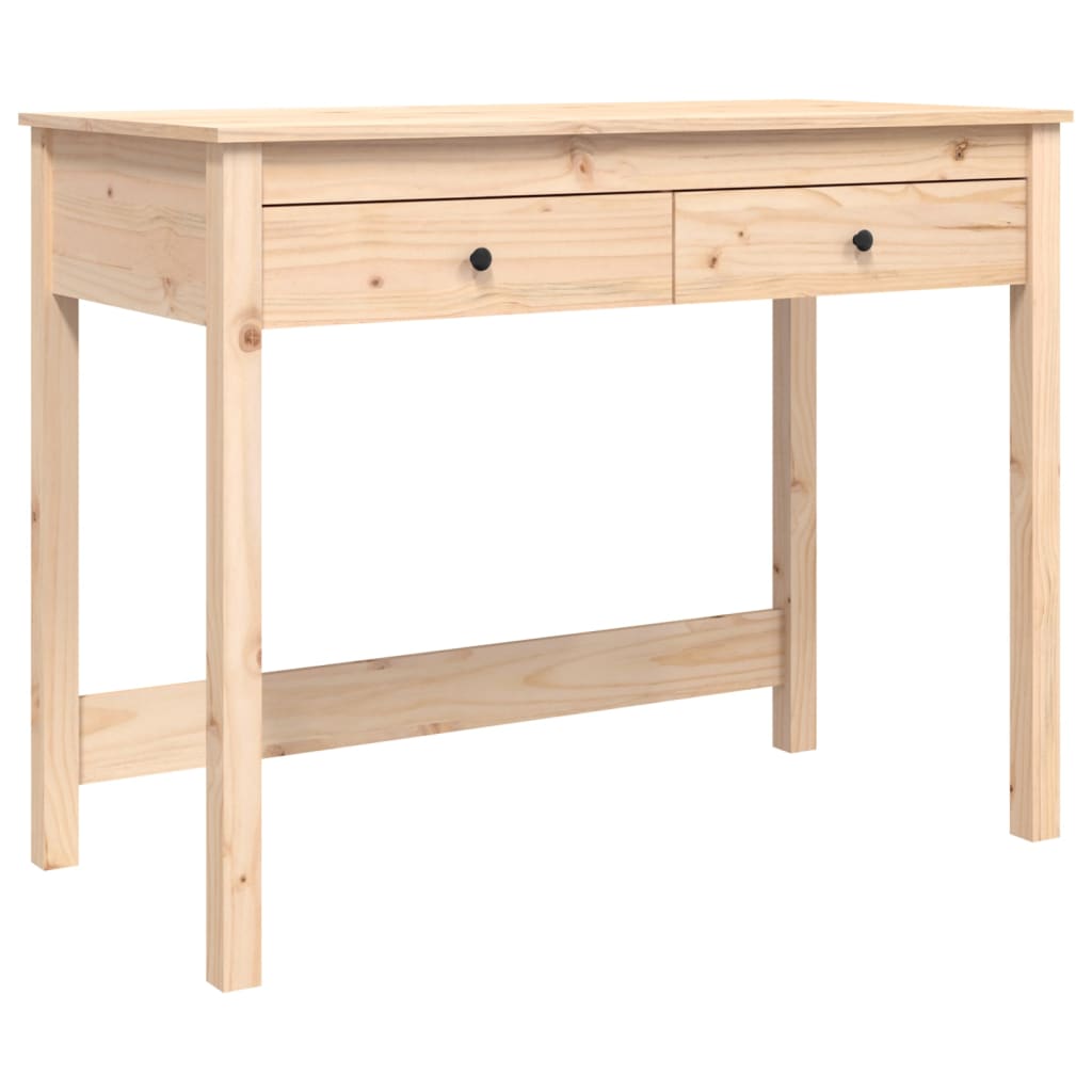 vidaXL Desk with Drawers 100x50x78 cm Solid Wood Pine | vidaXL.ie